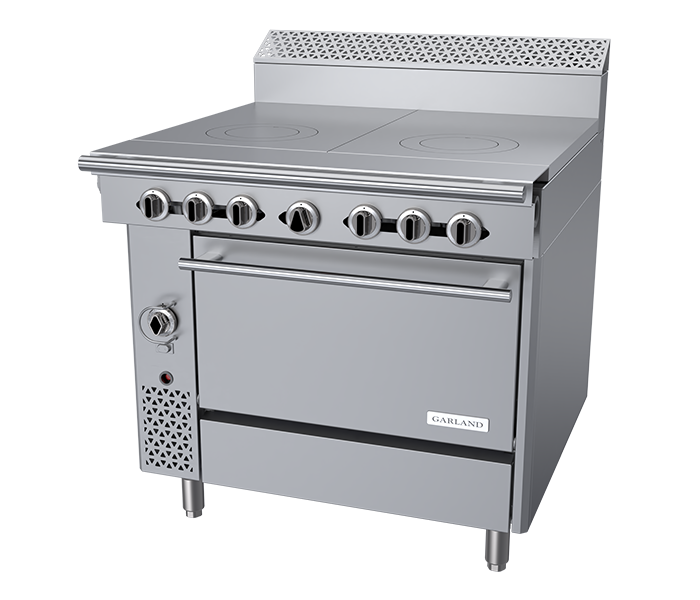 Inducs - C36-10 Garland Cuisine 36" Two Front-Fired Hot Top Ranges